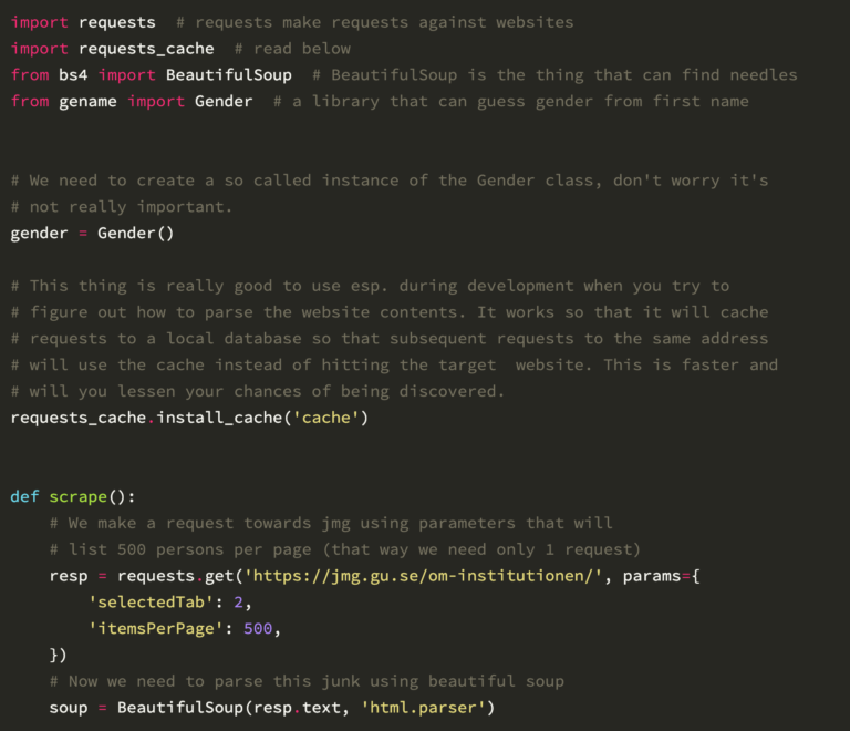 Scraping 101 and basic programming concepts – DigitalMediaLab